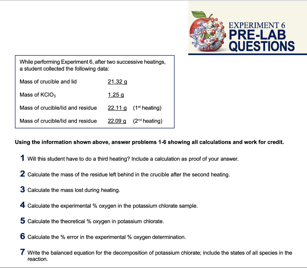 Solved Chemistry lab please answer as i struggled with the | Chegg.com