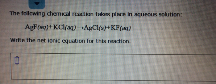 Solved The following chemical reaction takes place in | Chegg.com