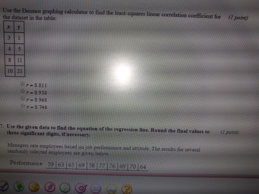 Solved Use the Desmos graphing calculator to find the least | Chegg.com