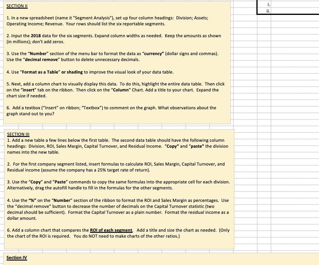 Segment (Division Evaluation In this assignment you | Chegg.com