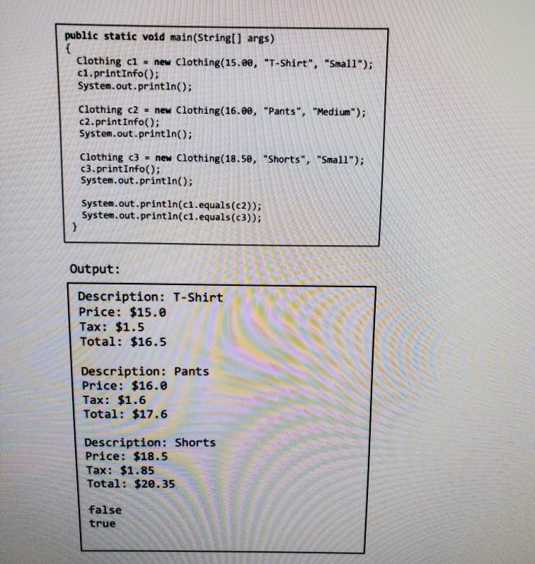 Solved Given The Interface And Abstract Class Create The 9438