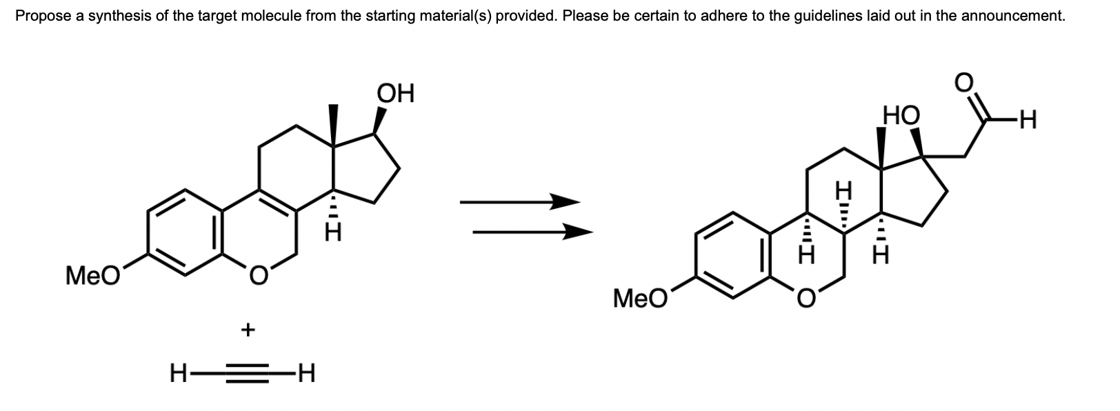 Solved Please propose a synthesis of the target molecule | Chegg.com