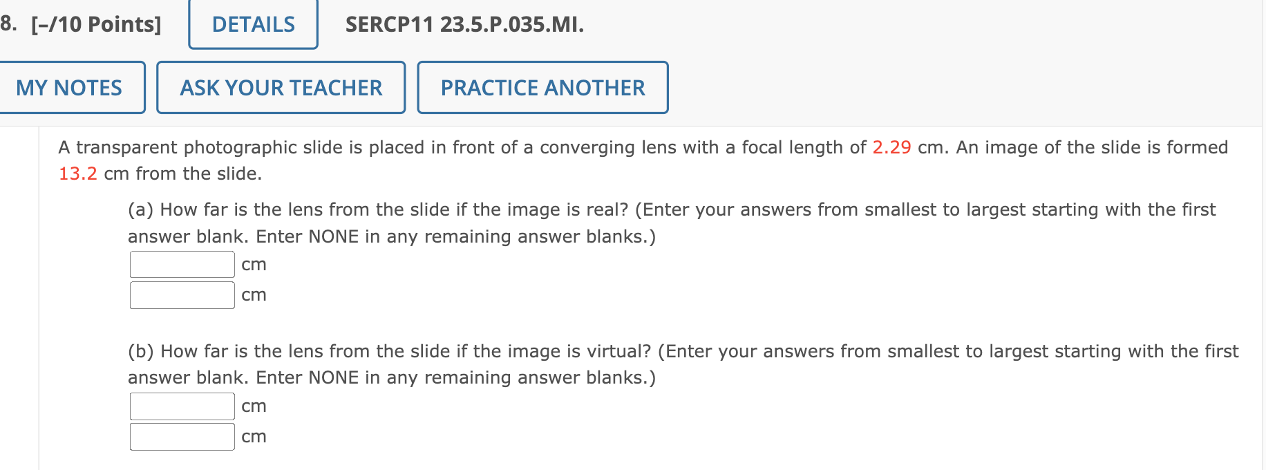 transparent photographic slide is placed in front of | Chegg.com