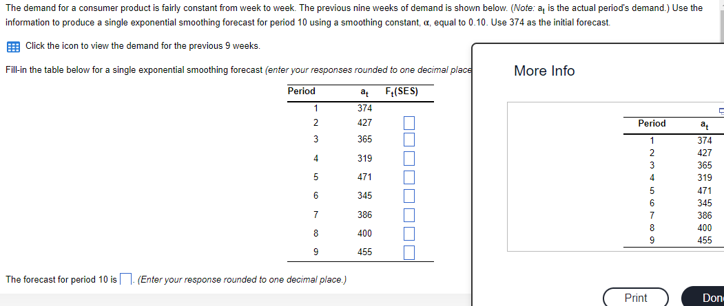 Solved The demand for a consumer product is fairly constant | Chegg.com