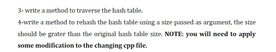 Solved Q4: [8 points] Use chaining method CPP files provided | Chegg.com
