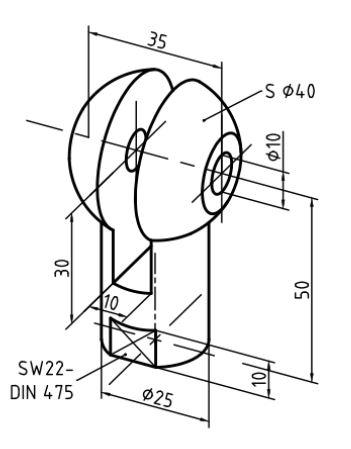 Solved Using AutoCAD or any other software, draw front, top, | Chegg.com