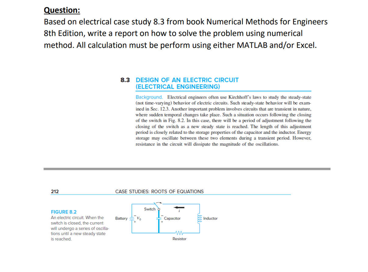 Question: Based on electrical case study 8.3 from | Chegg.com
