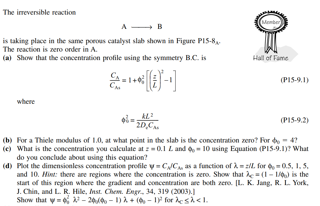 Solved Use Polymath Plot ψ vs. λ for φ0 = 0.5. Using info | Chegg.com
