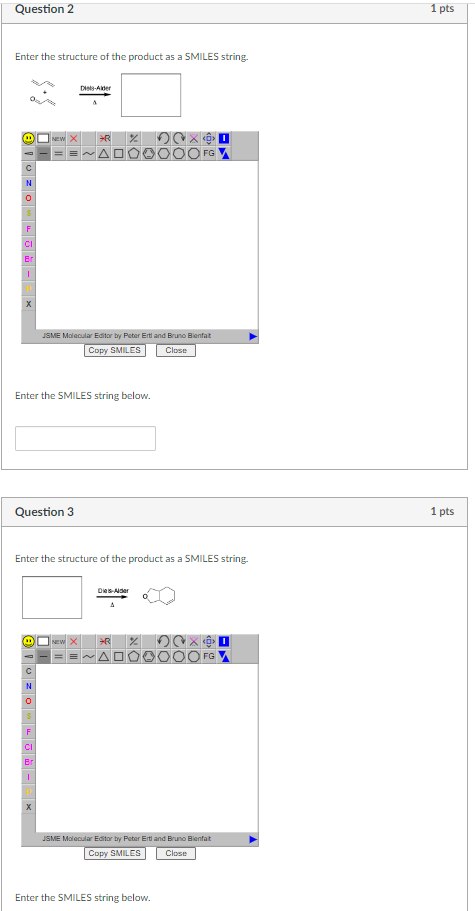 Solved Enter the structure of the product as a SMILES | Chegg.com