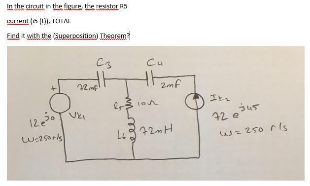 Solved In the circuit in the figure, the resistor R5 WWW | Chegg.com