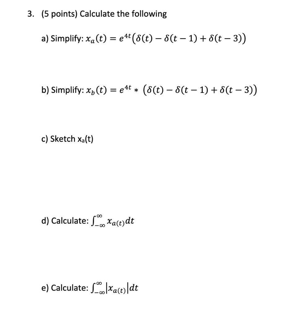 Solved Hi I need help simplifying and calculating the | Chegg.com