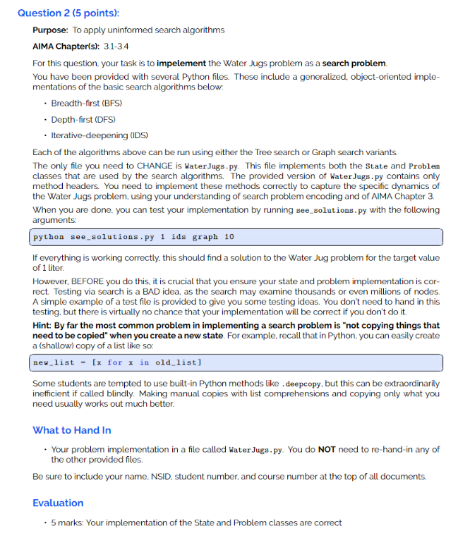 Solved # CMPT 317: Problem Class Template# Copyright | Chegg.com