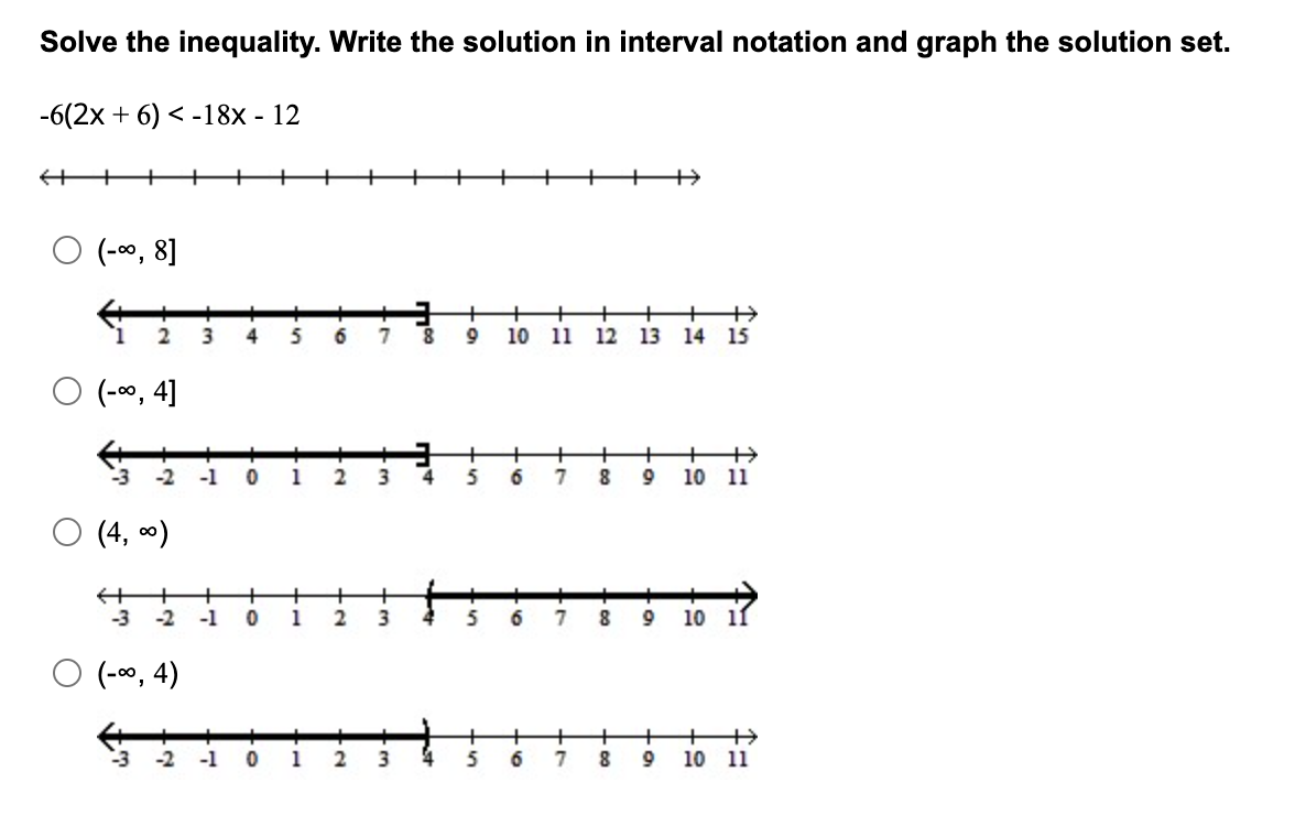 Solved Solve the inequality. Write the solution in interval | Chegg.com
