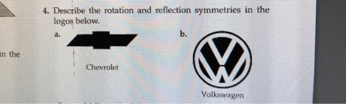 Solved 4 Describe The Rotation And Reflection Symmetries In