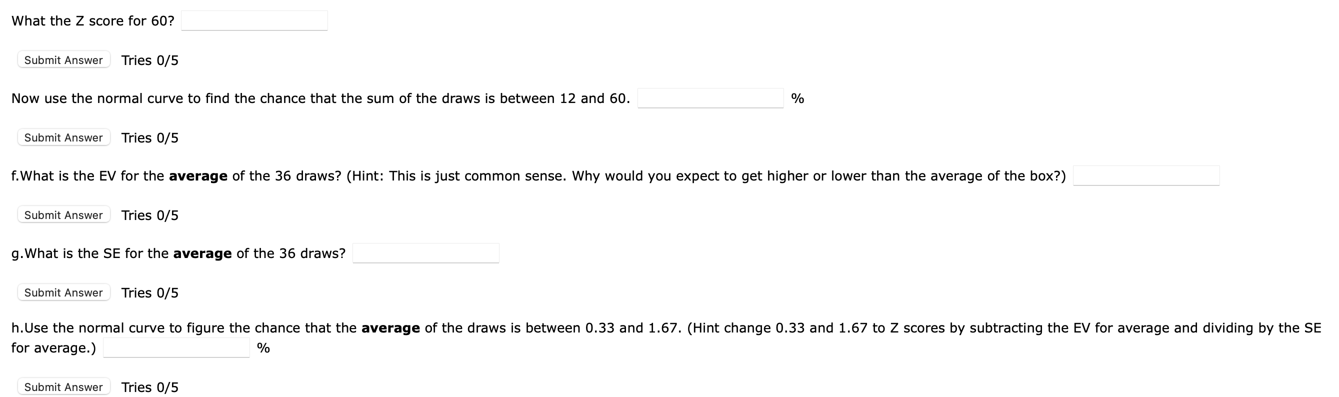 Solved This problem relates the SE of the sample sum and the | Chegg.com