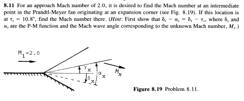 Solved 8.11 For an approach Mach number of 2.0 , it is | Chegg.com