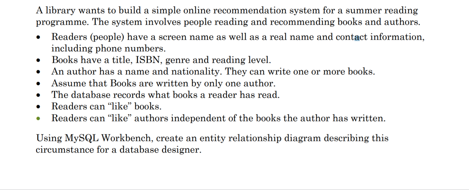 Solved please do it in crow's foot notation indicating all | Chegg.com