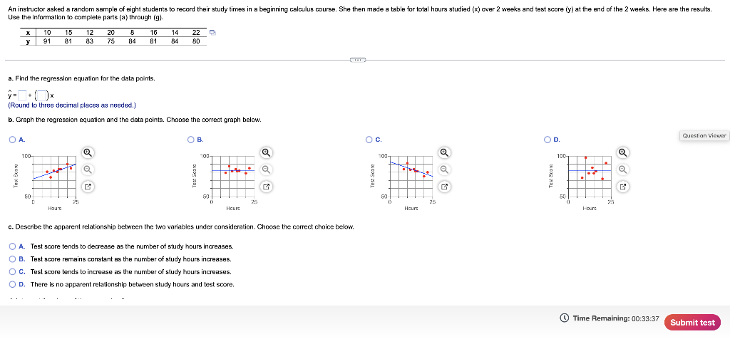 Solved An instructor asked a random sample of eight students | Chegg.com