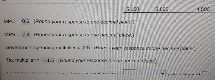 Solved Use the table below to calculate the MPC, MPS, | Chegg.com