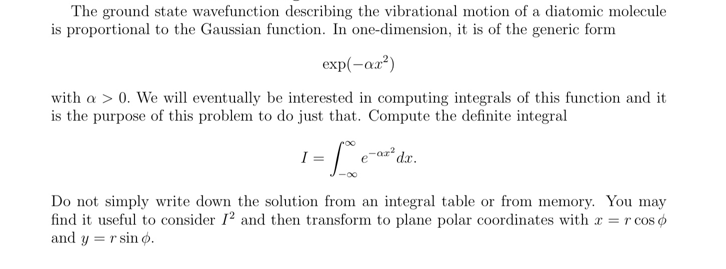 Solved The ground state wavefunction describing the | Chegg.com