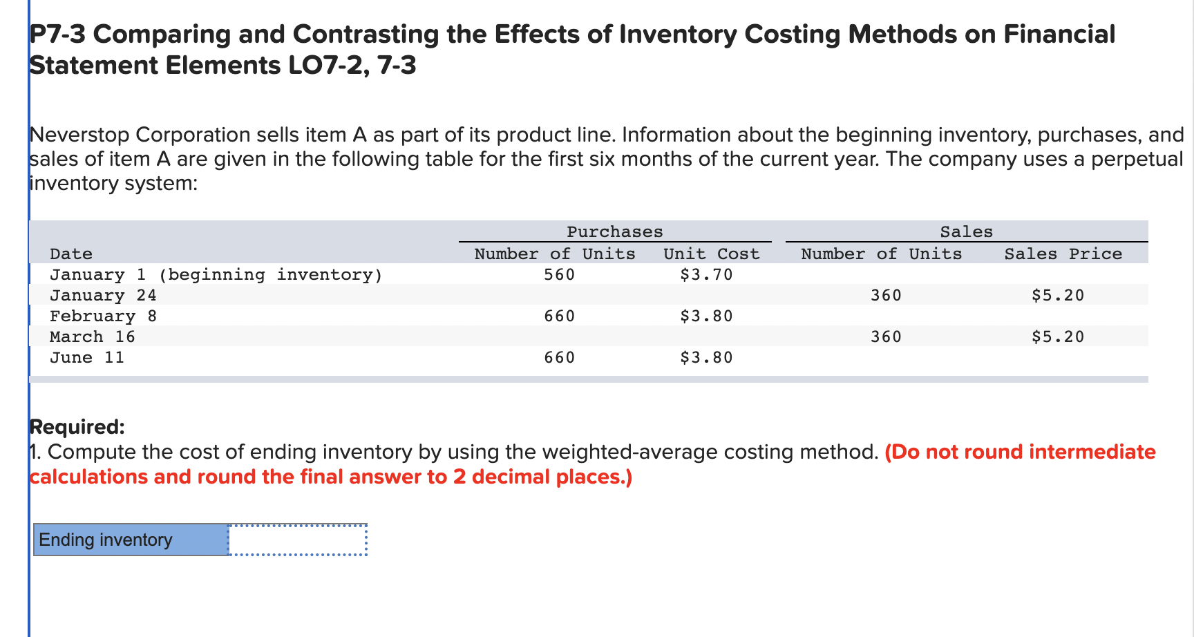 Solved P7-3 Comparing and Contrasting the Effects of | Chegg.com