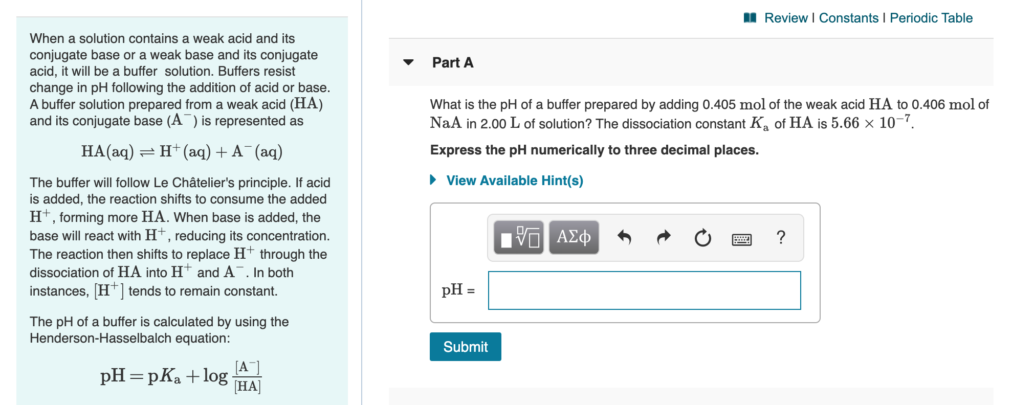 Solved M Review | Constants | Periodic Table - Part A When a | Chegg.com
