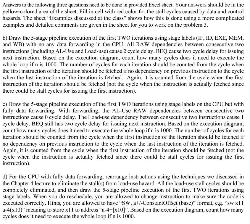 Pipeline execution and RAW (Read-After-Write) data | Chegg.com
