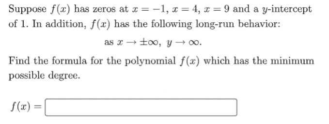 Solved Determine the long-run behavior of the rational | Chegg.com
