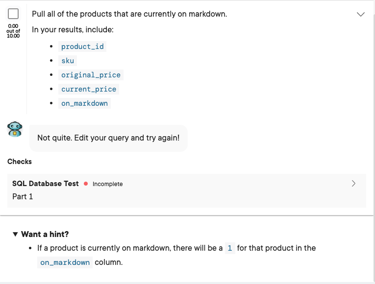 Solved Challenge \#1 - Part 1 To measure your competency | Chegg.com
