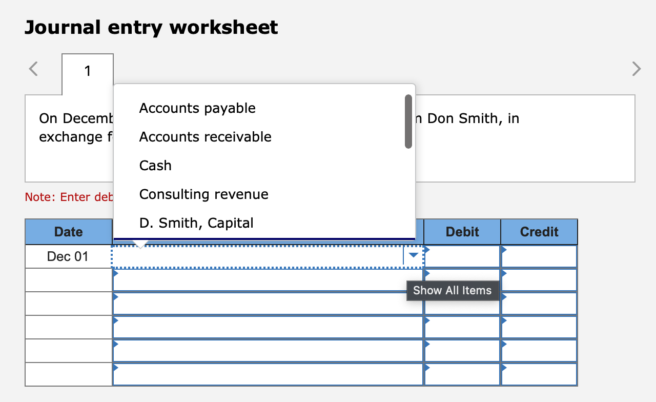 Solved Journal entry worksheet 1 Salaries expense n | Chegg.com