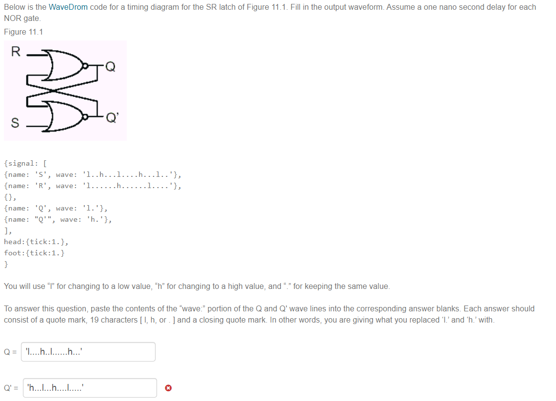Solved Below is the WaveDrom code for a timing diagram for | Chegg.com