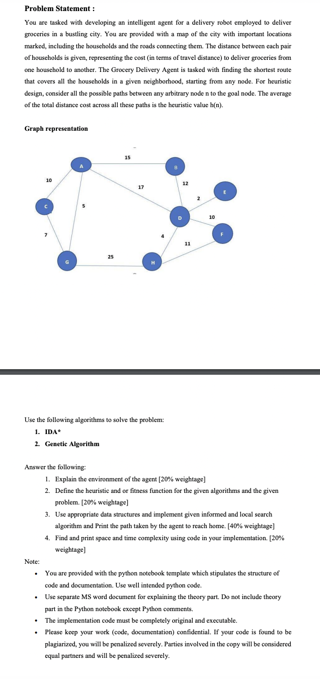 Solved Problem Statement :You are tasked with developing an | Chegg.com