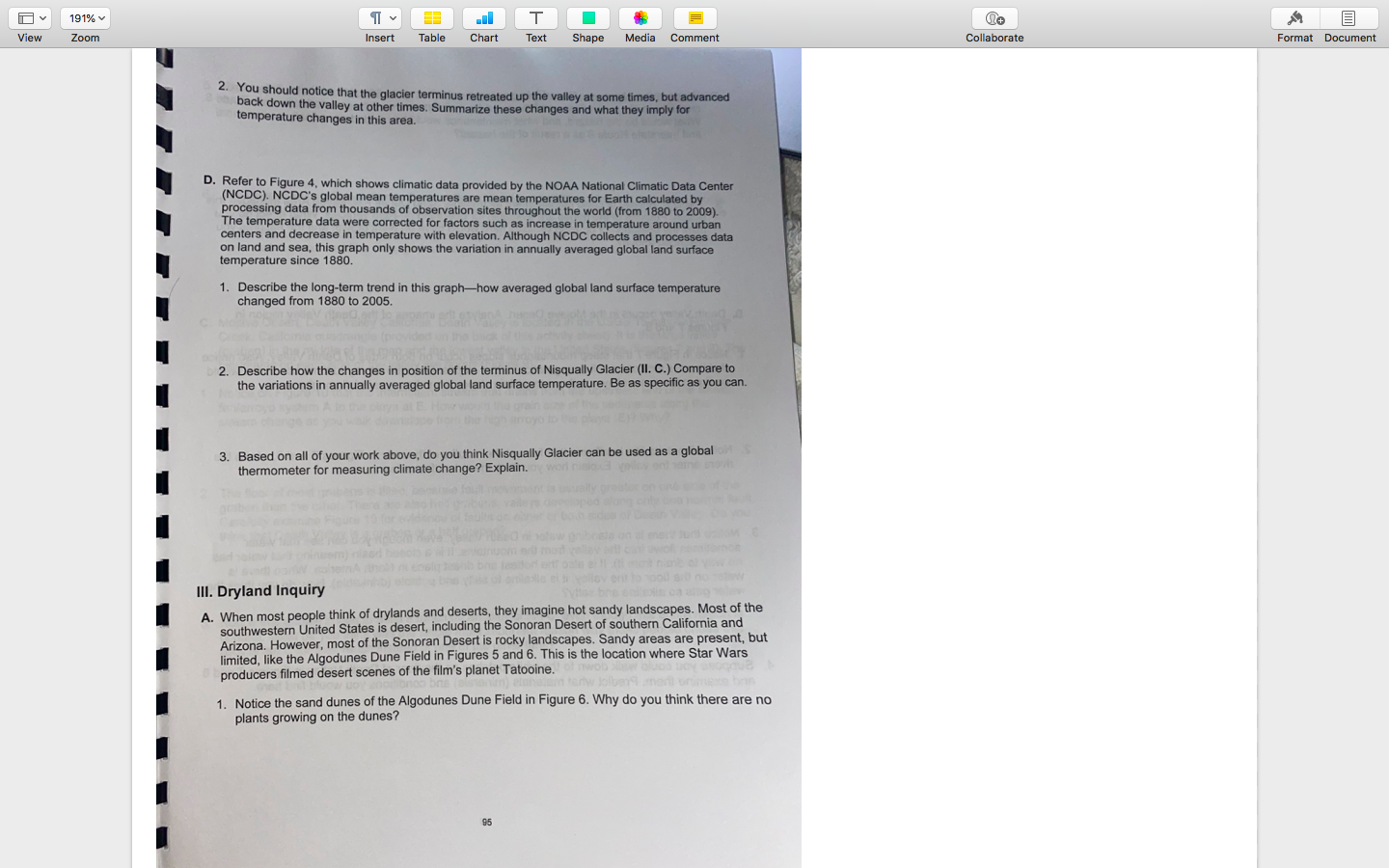 Solved Tv 191% Zoom View Insert Table Chart Text Shape Media | Chegg.com