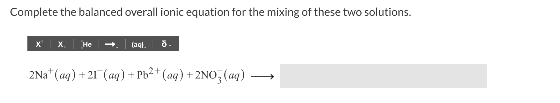 Solved Complete the balanced overall ionic equation for the | Chegg.com