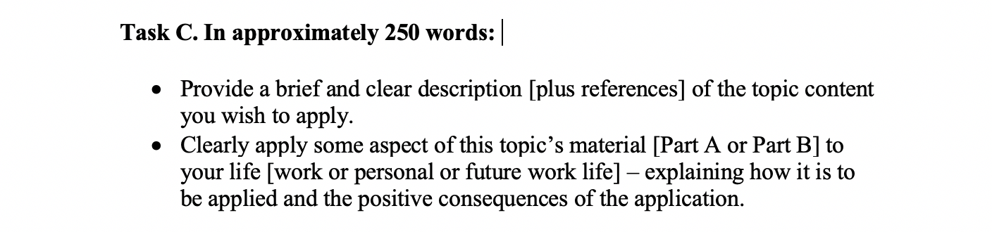 Solved Task B: Tutorial or online activity with specific | Chegg.com