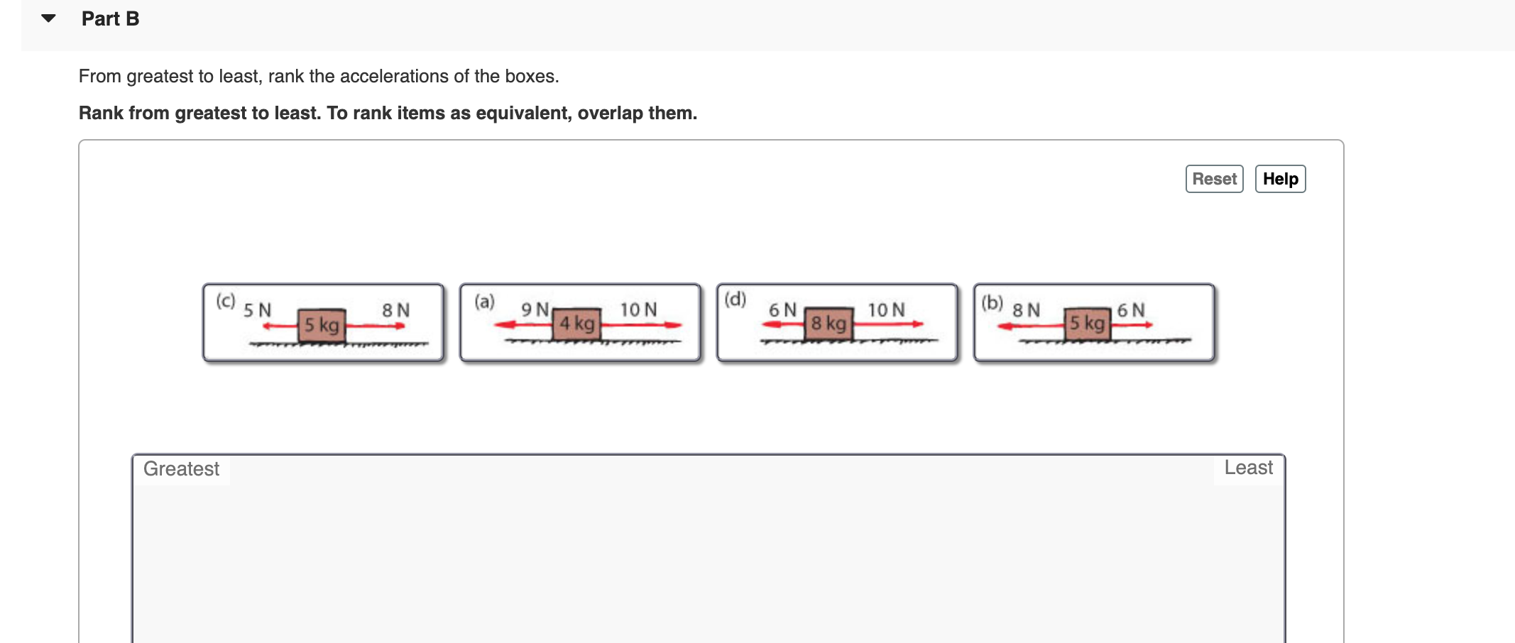 Solved Boxes of various masses are on a friction-free, level | Chegg.com