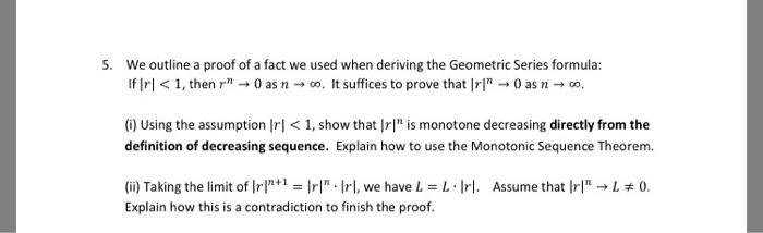 Solved We outline a proof of a fact we used when deriving | Chegg.com