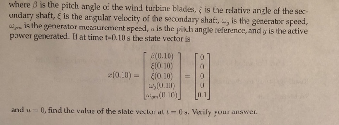 Solved Problem 4. A linearized state space model of a three | Chegg.com