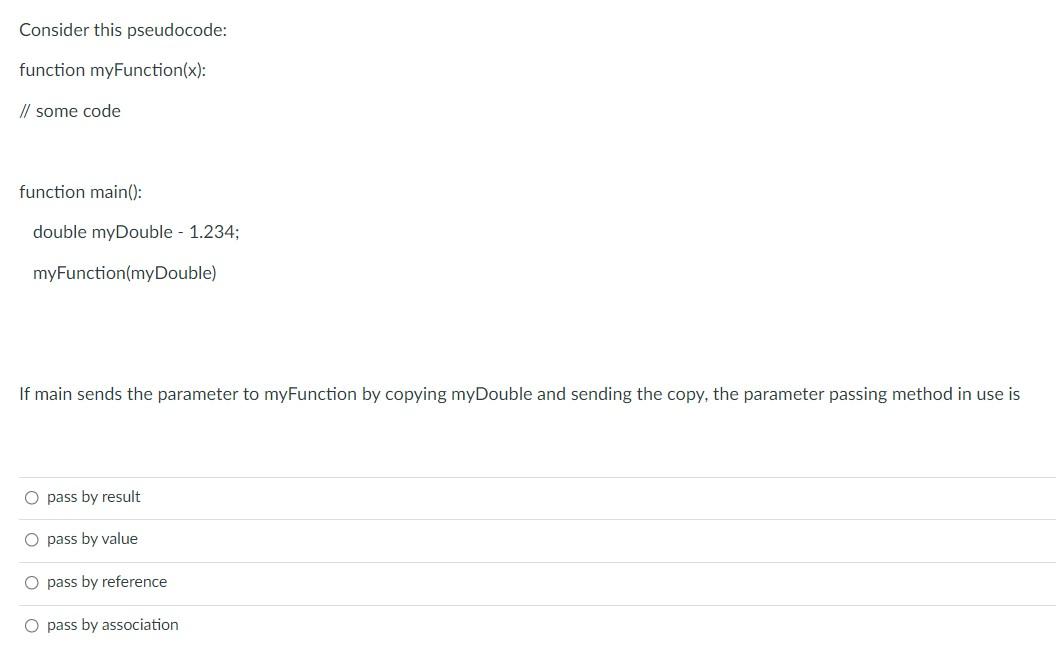 Solved Consider this pseudocode: function myFunction(x): // | Chegg.com Solved Consider this pseudocode: function myFunction(x): // | Chegg.com
