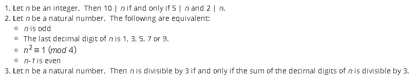 Solved 1. Let ni be an integer. Then 10 nif and only if 5 | | Chegg.com