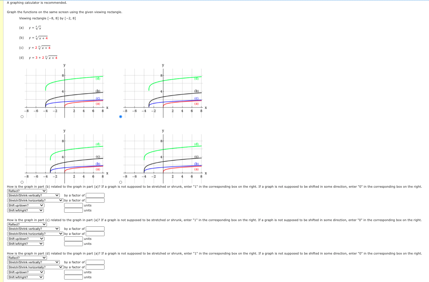Solved A graphing calculator is recommended. Graph the | Chegg.com