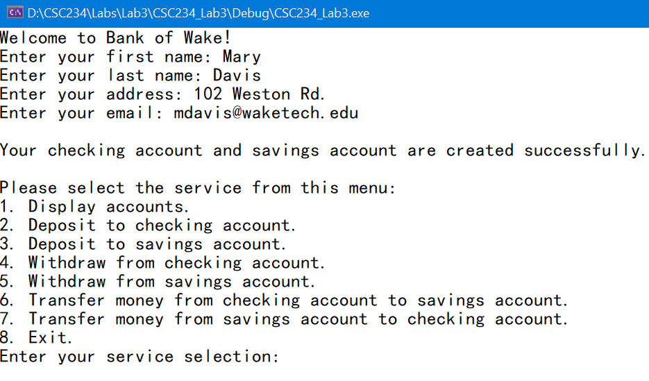 Develop a C++ program to implement online banking | Chegg.com