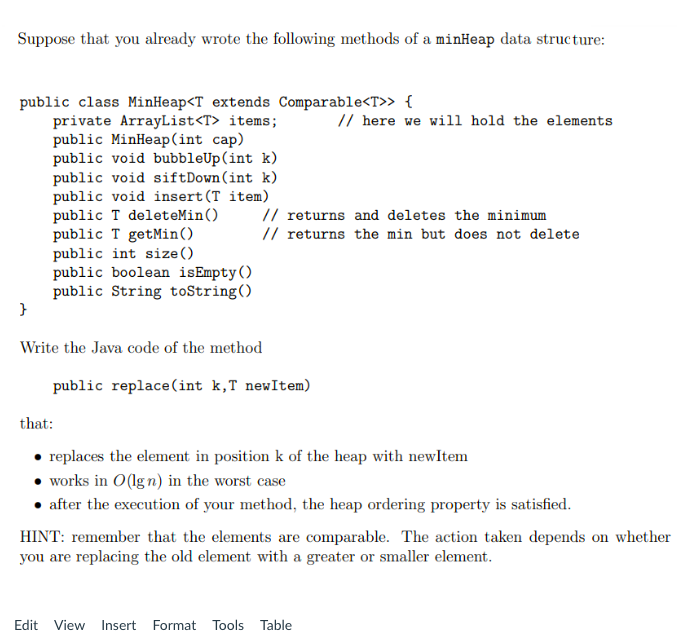 Solved Suppose that you already wrote the following methods | Chegg.com