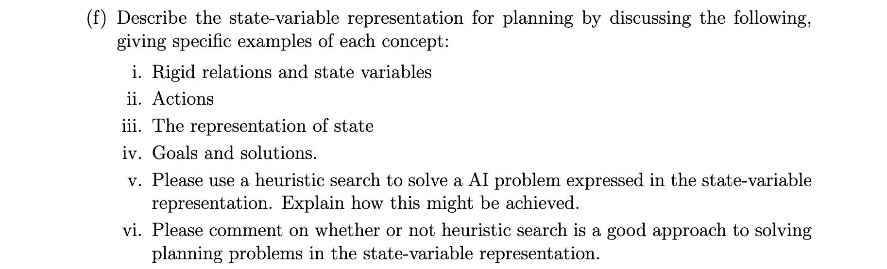 Solved (f) Describe the state-variable representation for | Chegg.com