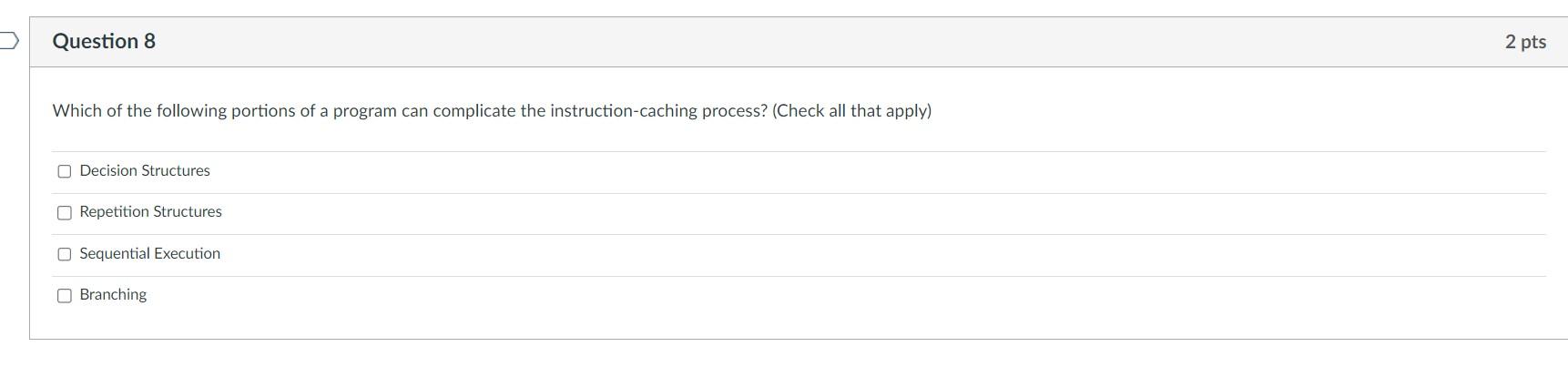 Solved Which of the following portions of a program can | Chegg.com