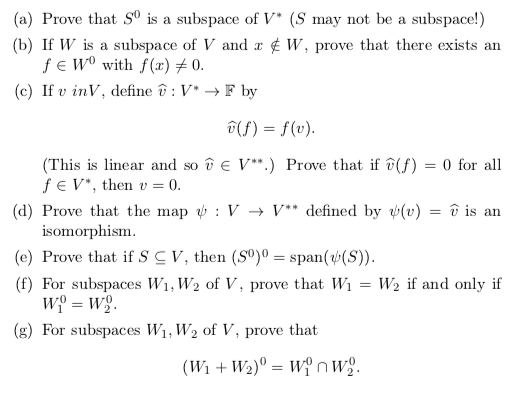 Solved Let V be a finite-dimensional vector space over F. | Chegg.com
