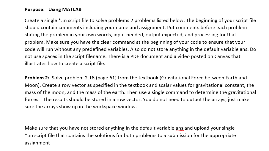 Purpose Using Matlab Create A Single M Script File 