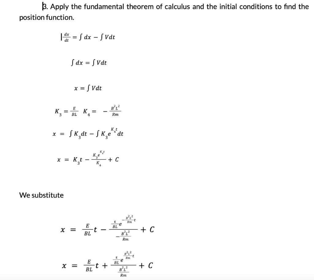 Solved 3. Apply the fundamental theorem of calculus and the | Chegg.com