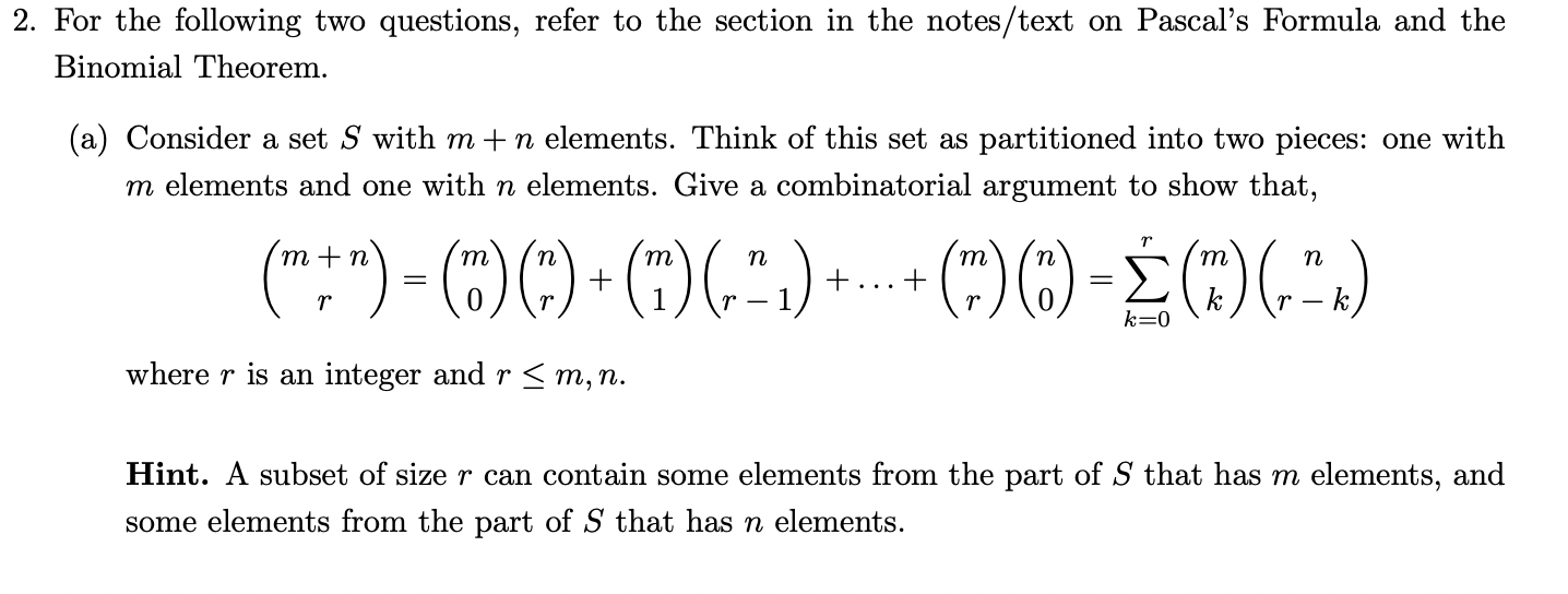 Solved 2. For the following two questions, refer to the | Chegg.com