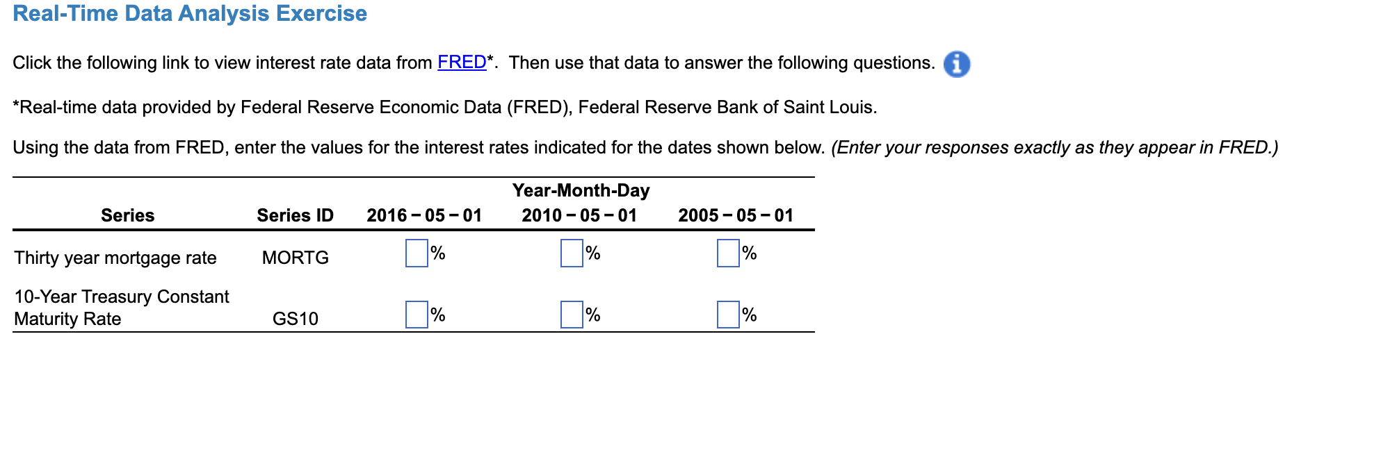 Real-Time Data Analysis ExerciseClick the following | Chegg.com